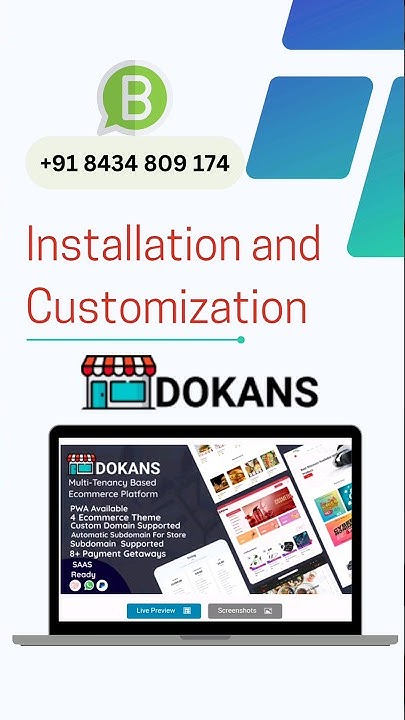 Dokans Multitenancy Based Ecommerce Platform Saas Dokan saas. Shopify business modules website ...