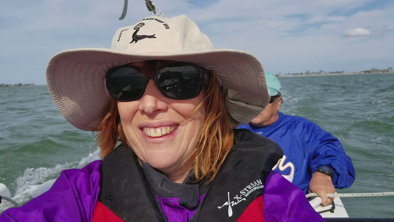 Windrider 17, 13.9 knots with weather helm. - YouTube