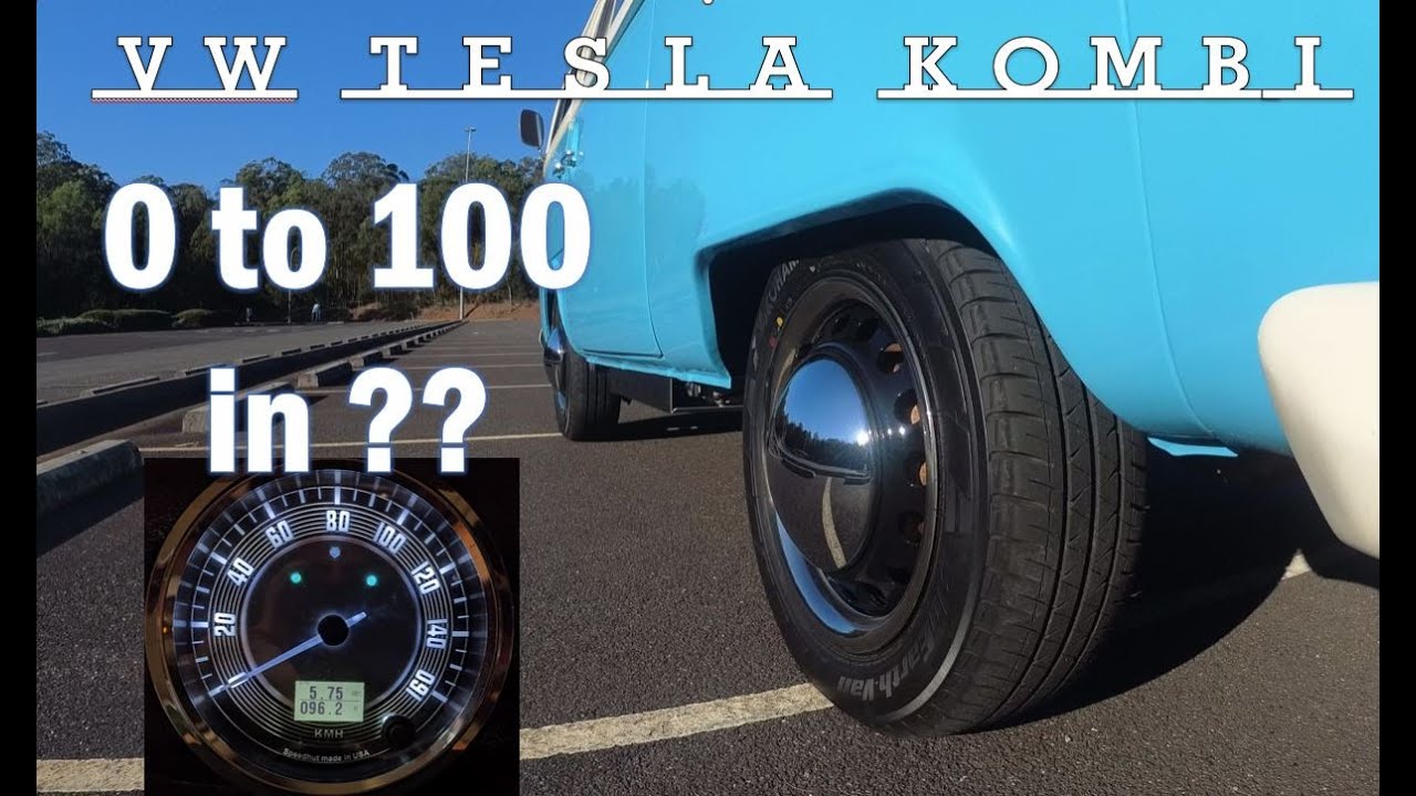 How quick is a Tesla-powered VW Kombi?? Electric conversion Pt 5 - YouTube