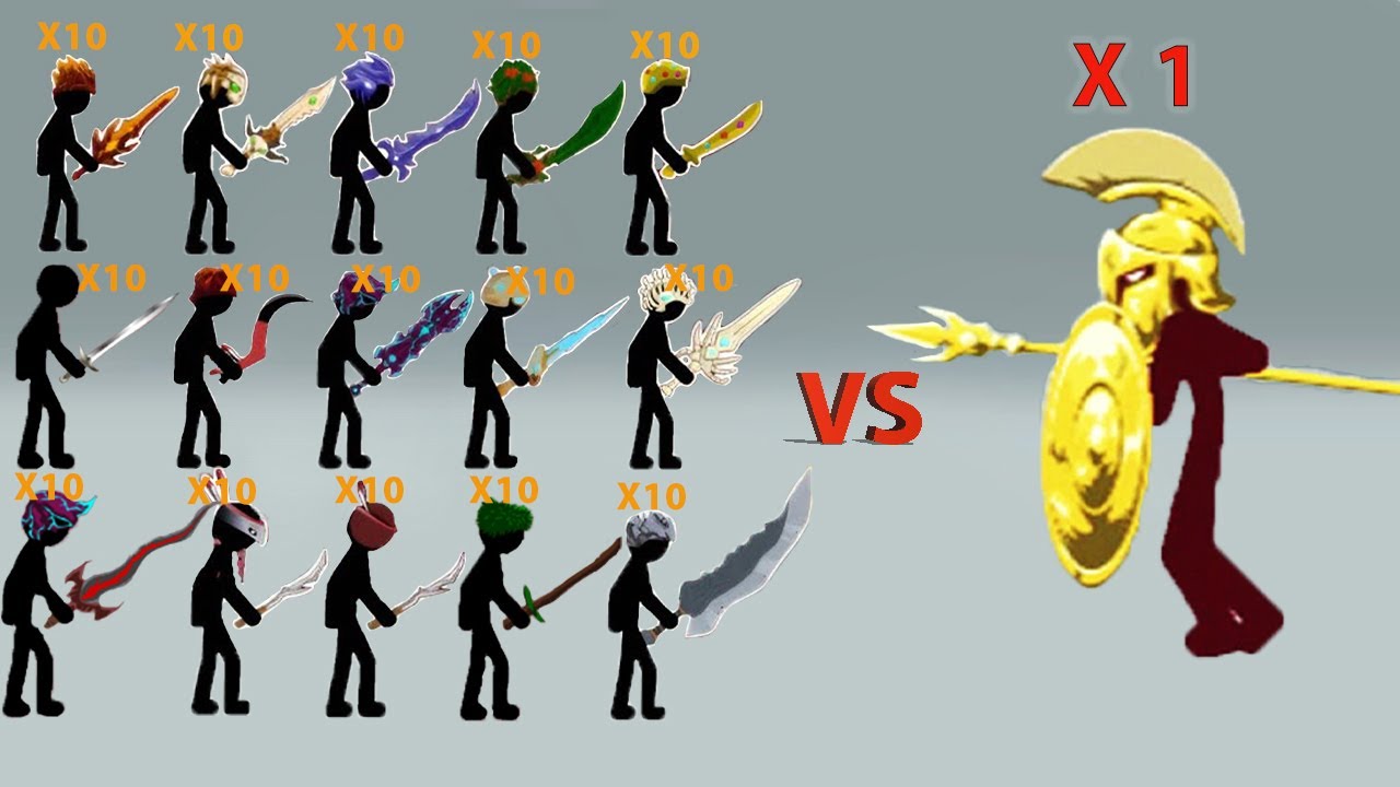 All 19 Skins Swordwrath Army Which Can Beat One Spearton Golden ...
