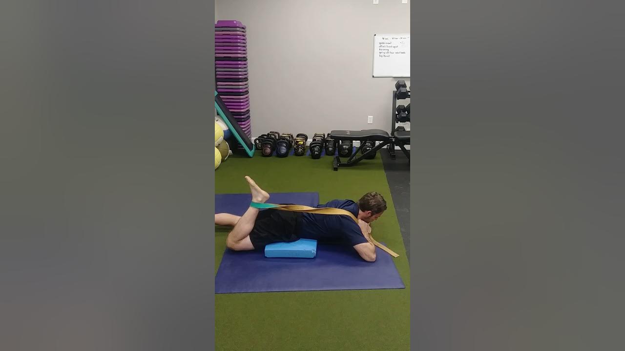 Prone Knee Flexion Stretch Youtube