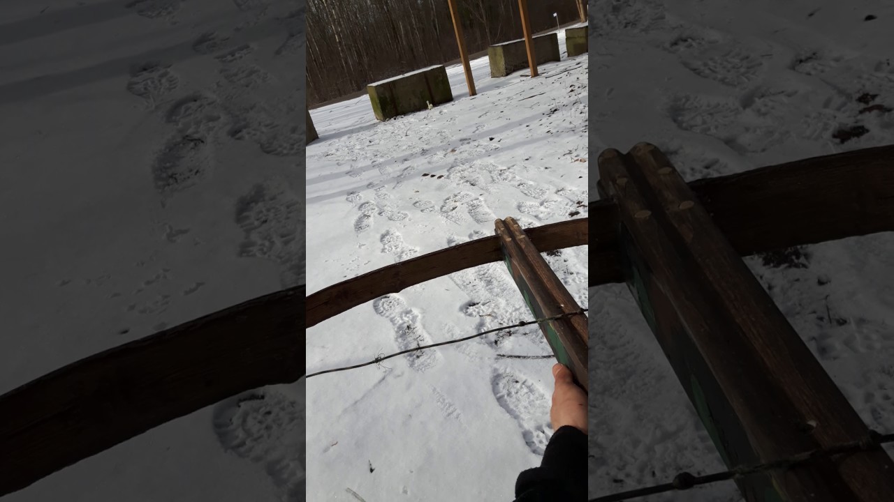 homemade crossbow firing explosive tipped arrow - YouTube