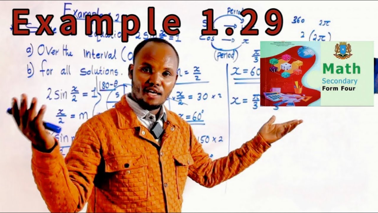 Trigonometry: Fasalka 12aad, Xisaab example 1.29 - YouTube