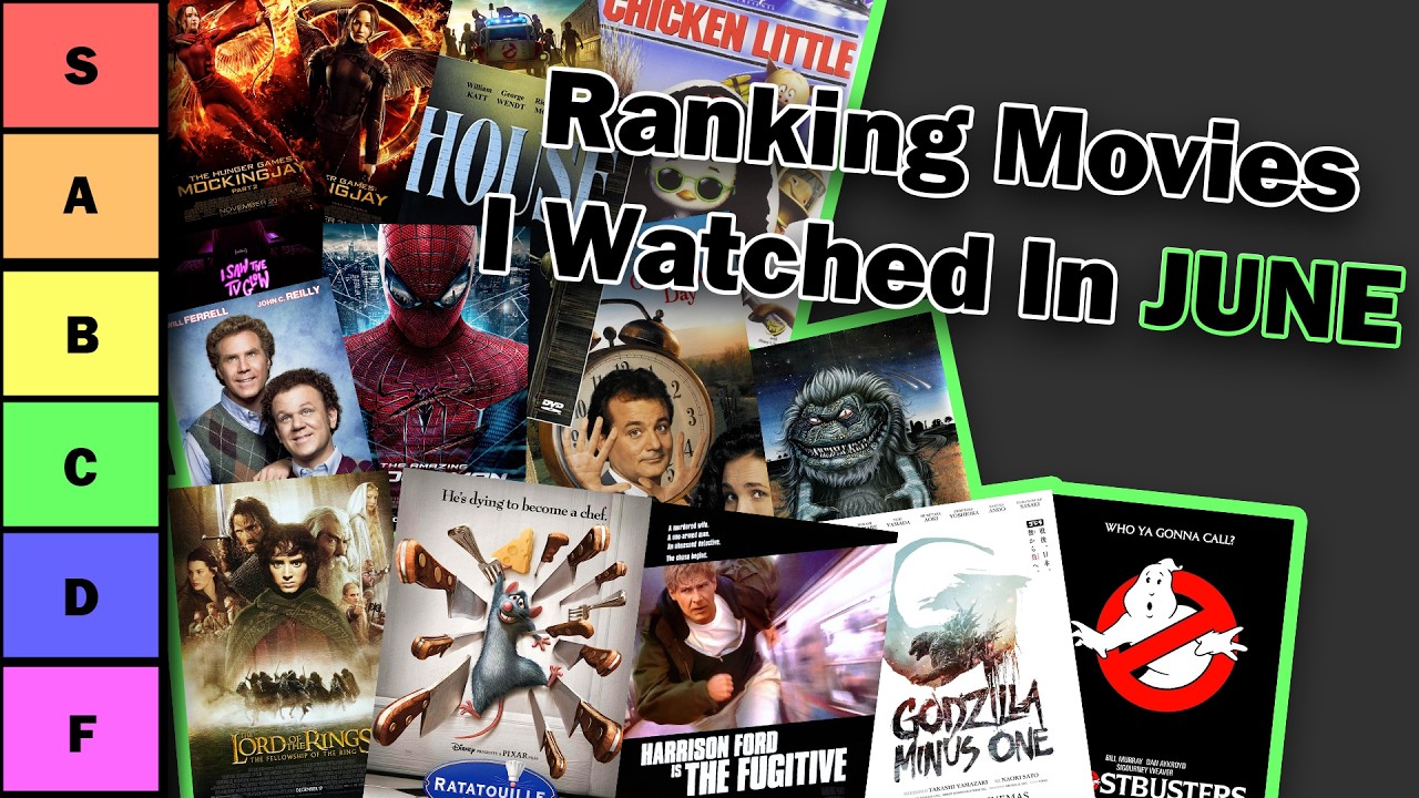 Ranking EVERY Movie I Watched In June - YouTube