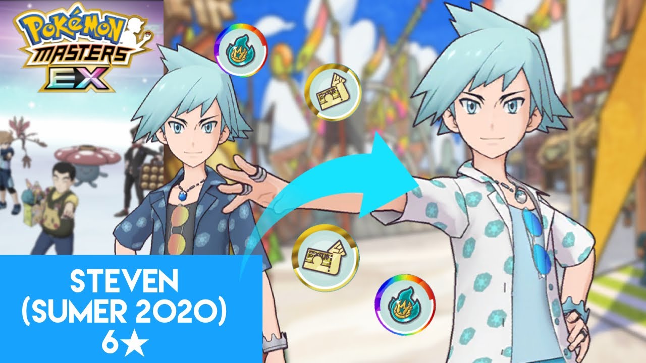 Steven (Summer 2020) 6★ (Sunglasses Challenge) | Pokémon Masters EX ...