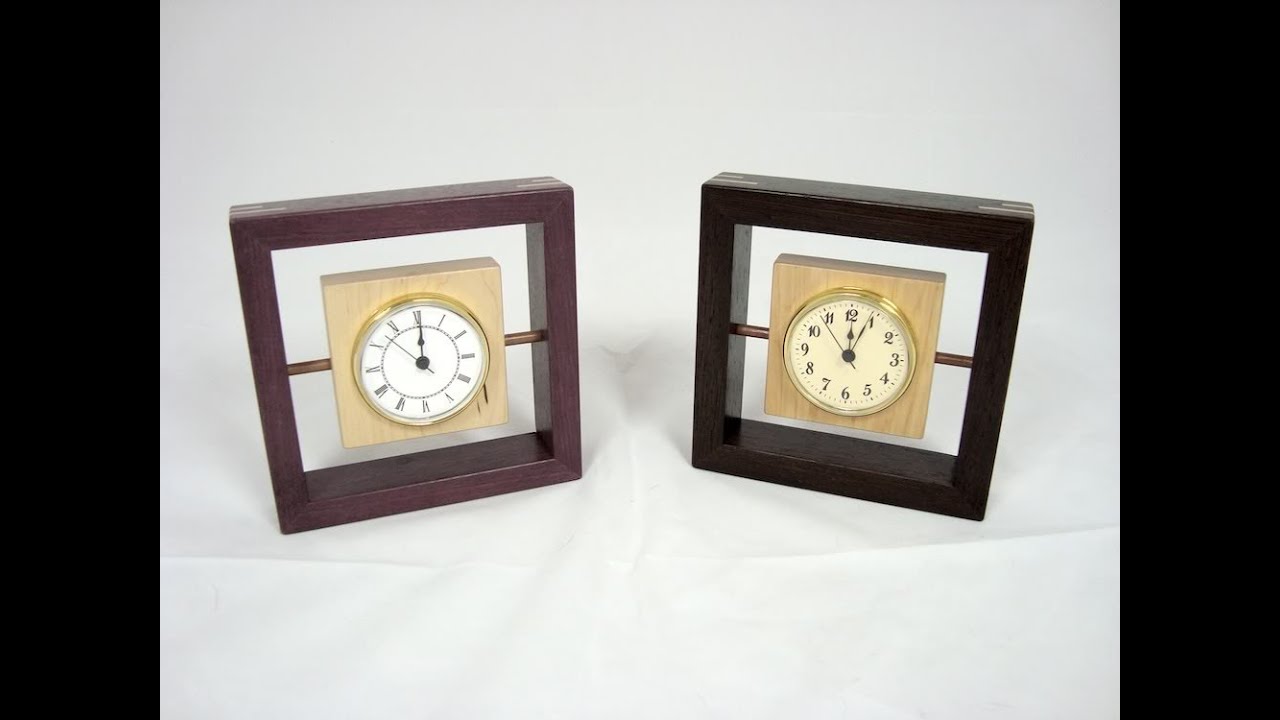 How to Build a Contemporary Clock - YouTube