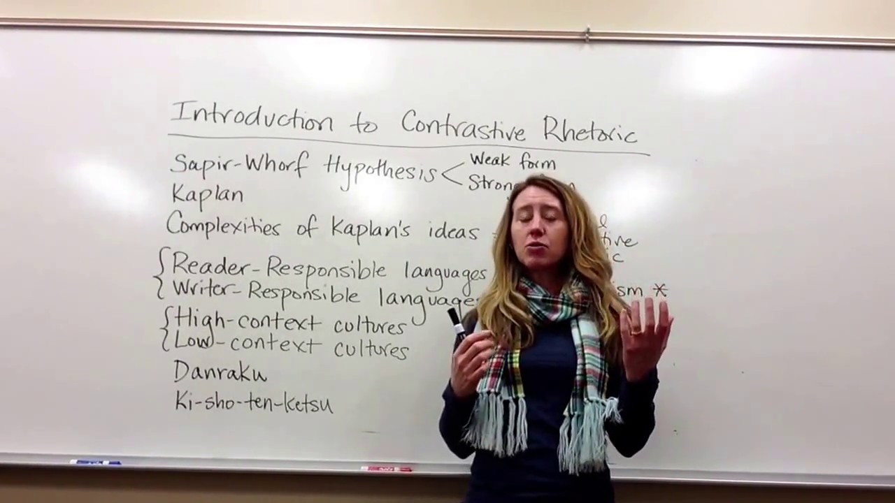Contrastive Rhetoric Introduction - YouTube