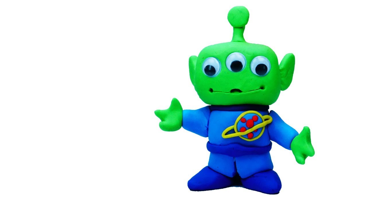 Toys story 4 Alien Playdoh Stop Motion Clay Plasticine Animation Video ...