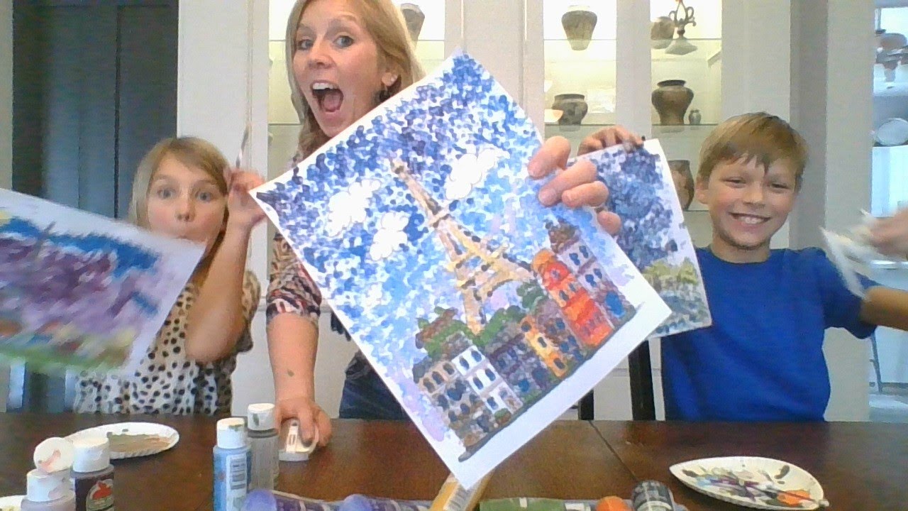 George Seurat for Kids . Pointillism Art from Home - YouTube