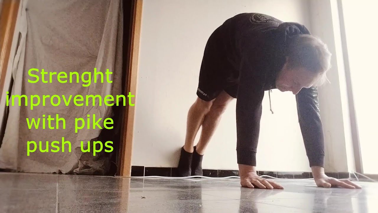 Road to handstand - Working on pike push-ups. - YouTube