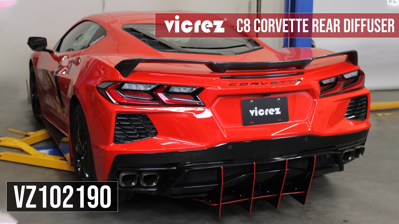 Chevrolet Corvette C8 2020 | Vicrez 328LV Diffuser vz102190 ...