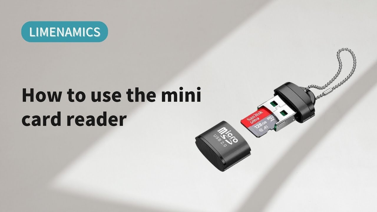 【Limenamics Audio Recorder】How to use the mini card reader - YouTube