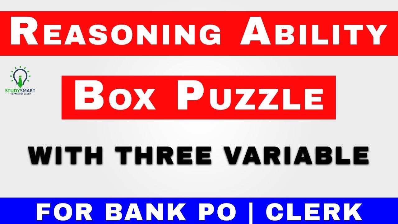 Box Puzzle with three variable for Bank PO and Clerk | Reasoning ...
