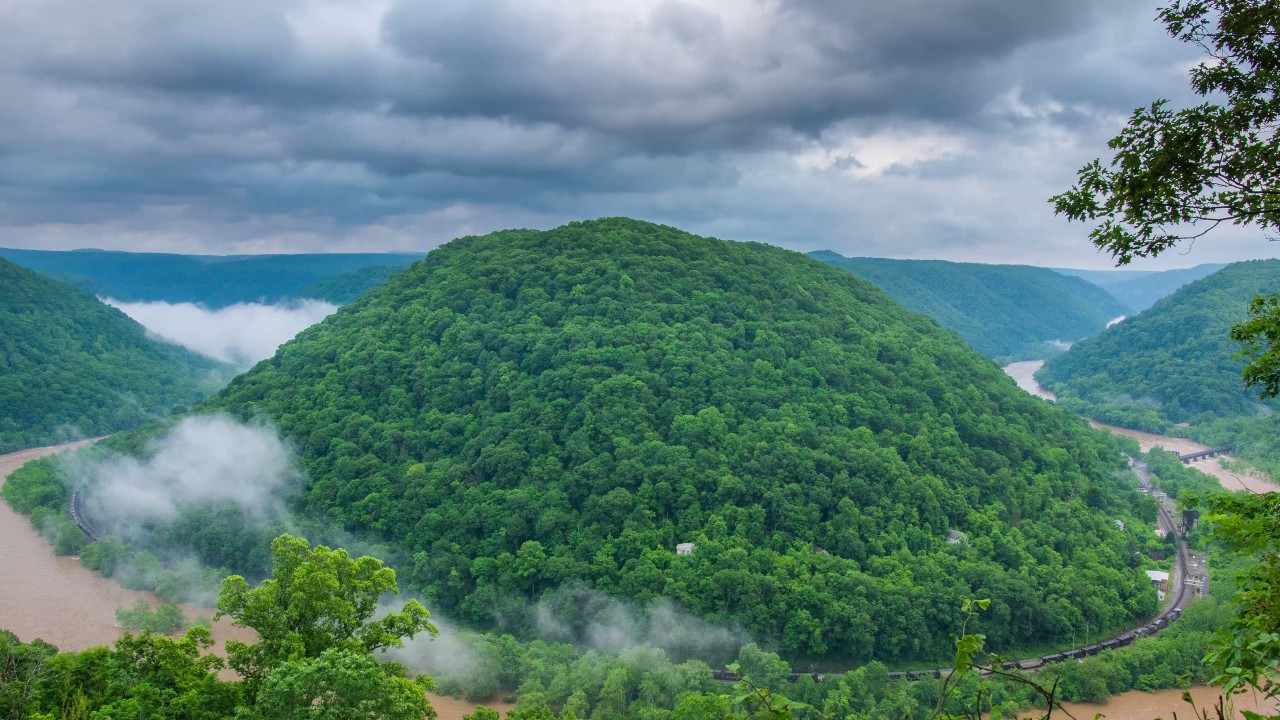 New River Gorge Concho Thurmond Overlook - YouTube