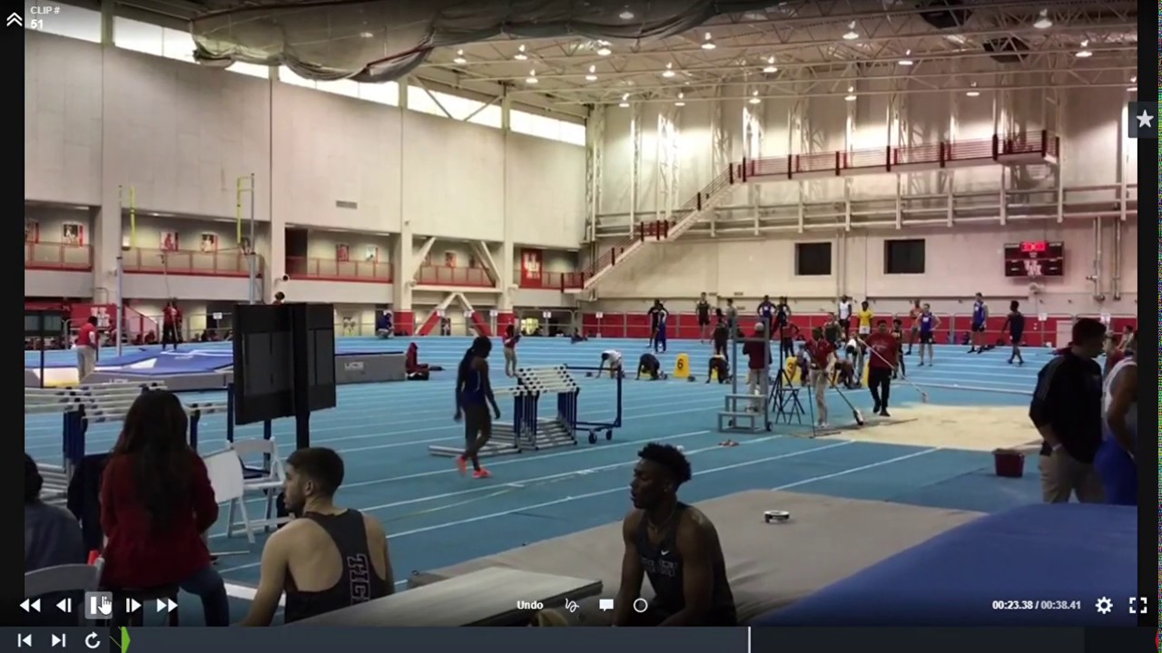 60 meter dash semifinal UH - YouTube