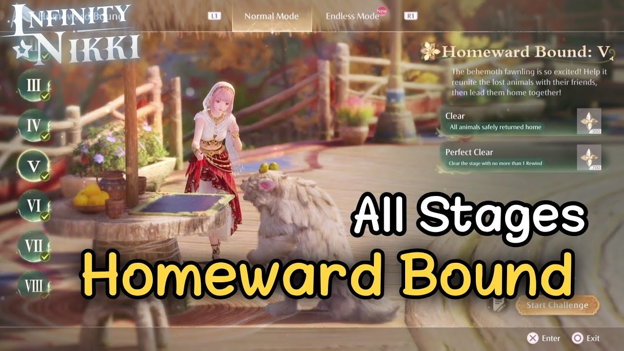 Infinity Nikki 2.1 - All Homeward Bound Stages - YouTube