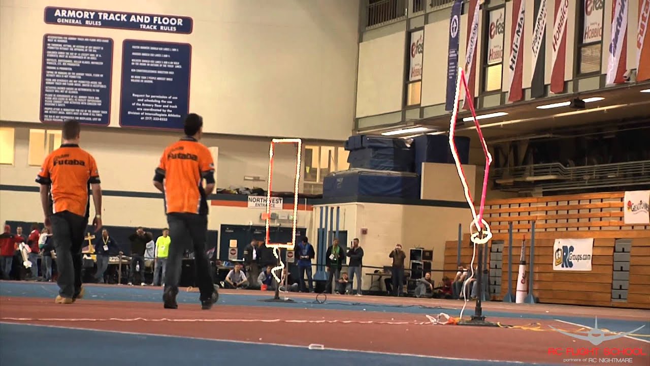 Indoor RC Plane Obstacle Course Competition Amazing Finish - YouTube