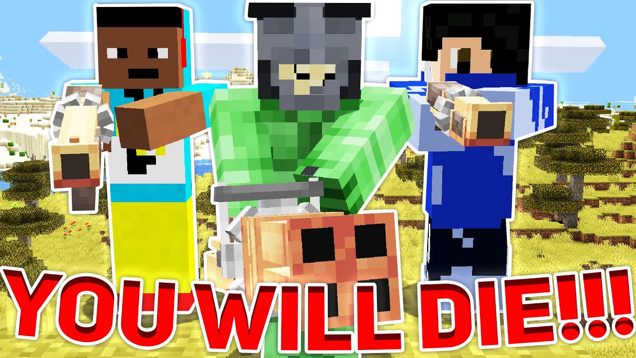 Minecraft With GUNS Is So Funny! - YouTube