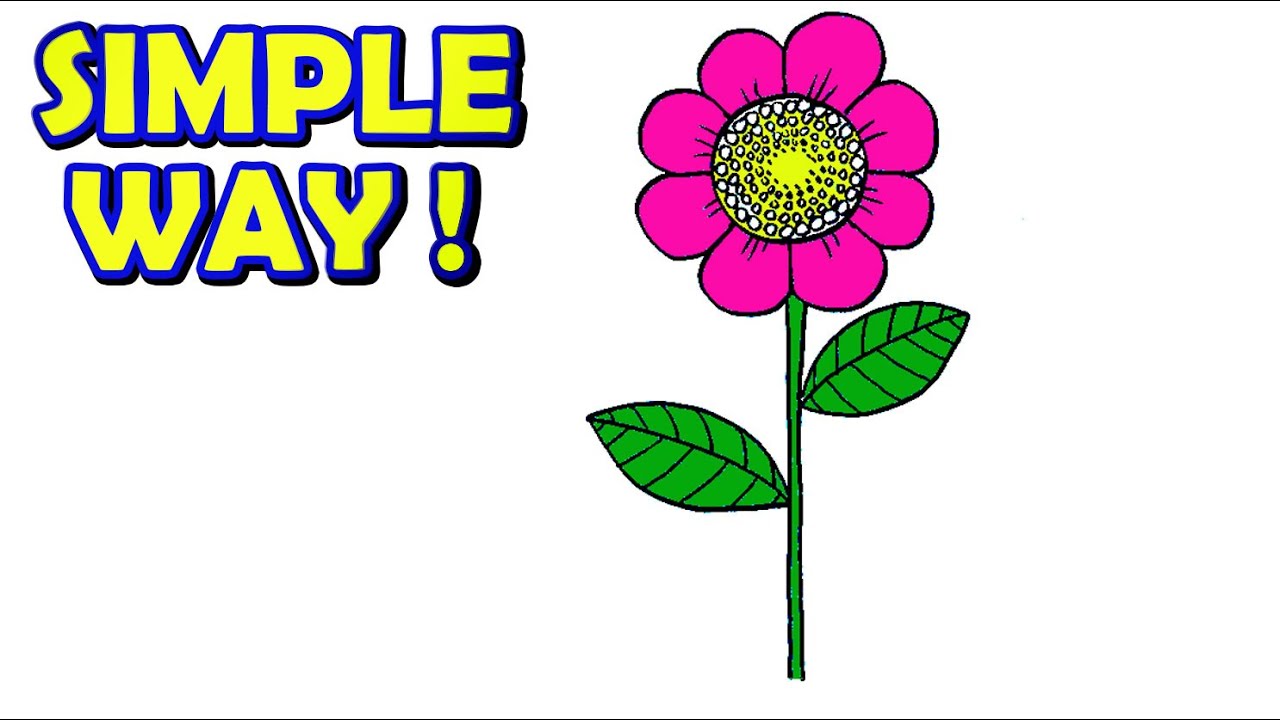 How To Draw A Flower Step By Step Tutorial Simple Way Simple Drawing how-to-draw-a-flower-step-by-step-tutorial-simple-way-simple-drawing
