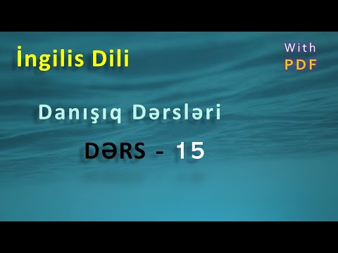 İngilis dili - Danışıq dərsləri (15)