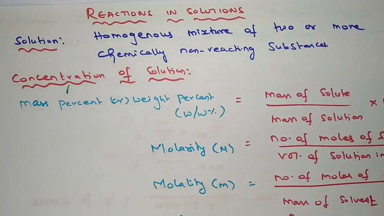 8_Reactions in solutions and concentration_Some basic concepts of ...