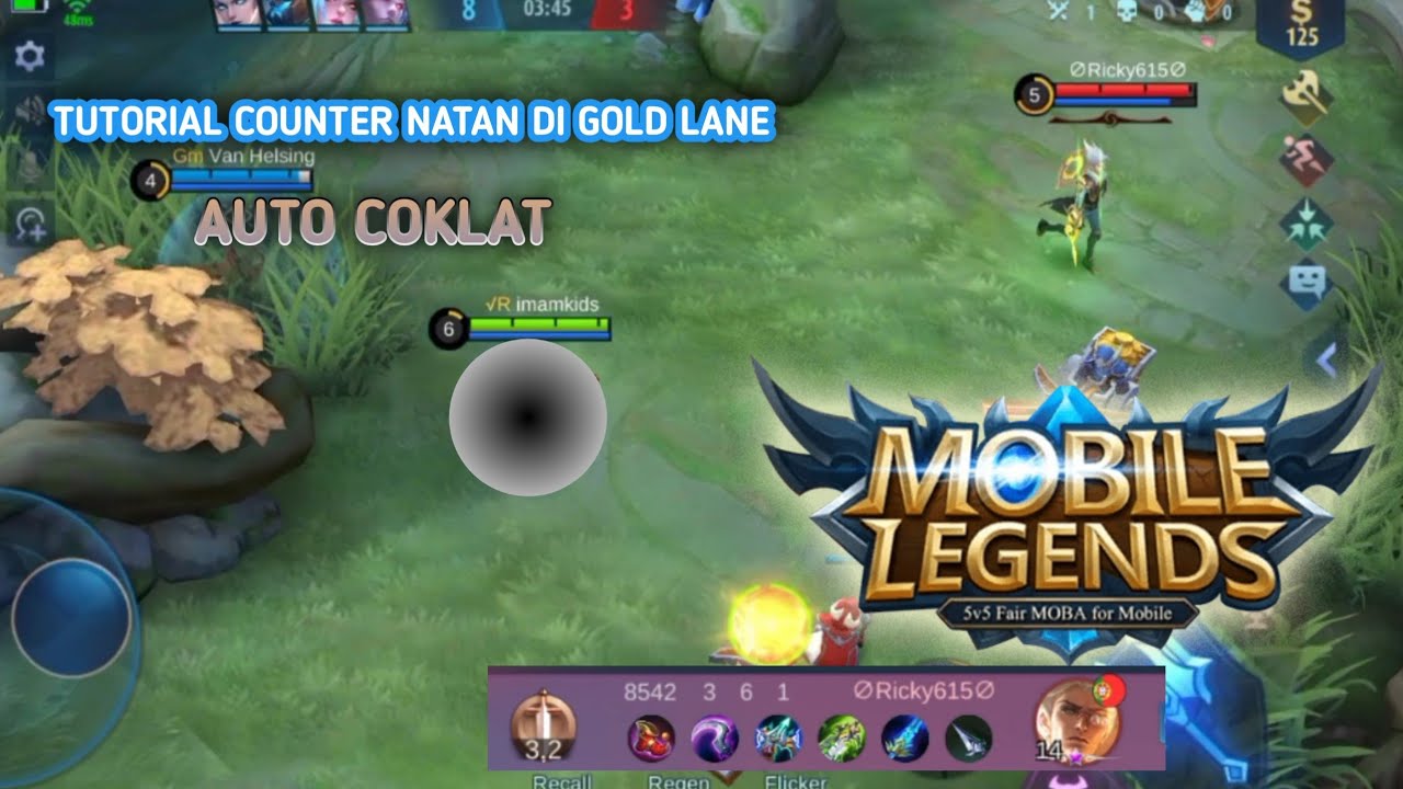 TUTORIAL COUNTER NATAN DI GOLD LANE - Mobile Legends - YouTube
