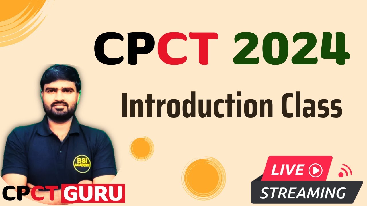 Introduction Class - CPCT 2024 - YouTube