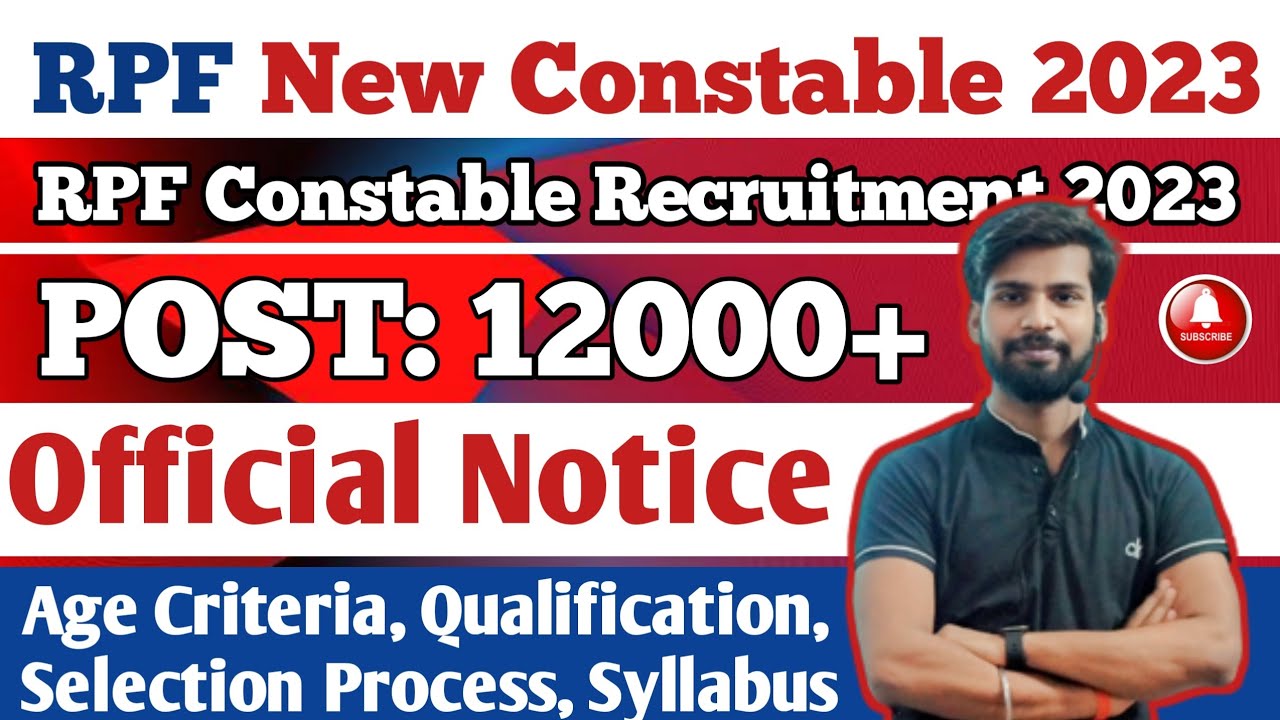 RPF New Vacancy 2023 | RPF SI Constable Syllabus, Age, Exam_Pattern ...