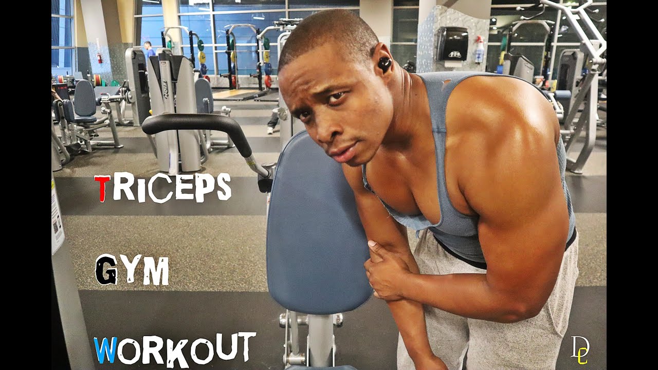 Tricep Workout From The Gym | With Some Pec Dancing! - YouTube