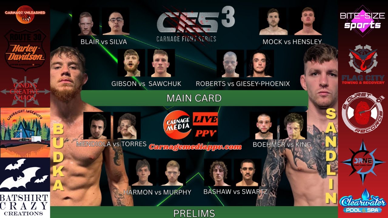 CFS3: Budka vs Sandlin | Full Card | Pro MMA | Amateur MMA - YouTube