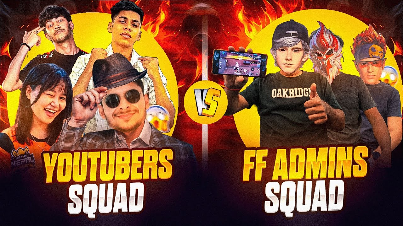 Free Fire Admin 🙋‍♂️ Vs V Badge Youtubers ️ Controversy 🤯 Garena Free ...