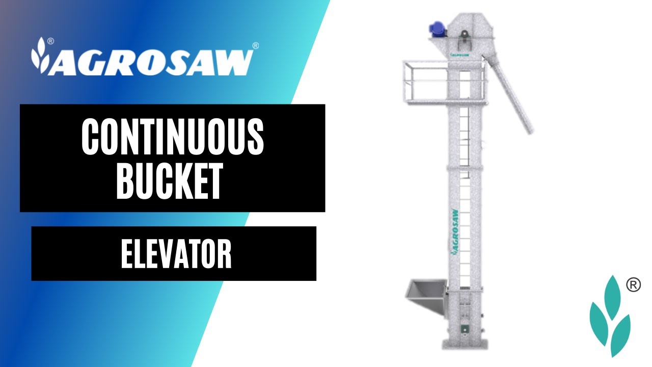 Animation:Bucket elevator for vertically transferring agricultural bulk materials efficiently ...