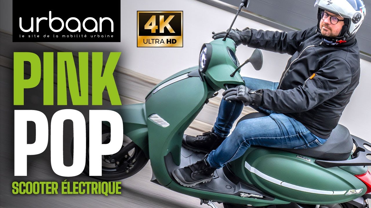 Essai Pink Pop [4K HDR] - scooter électrique - 2023 - urbaanews - YouTube