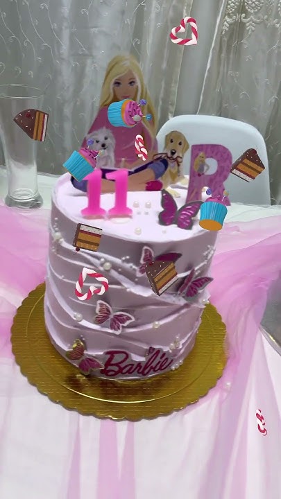 كيكة باربي Barbie دونات ‏cake Cakes Cakepops Gato Cakedesigner Chocolate Primechefbr