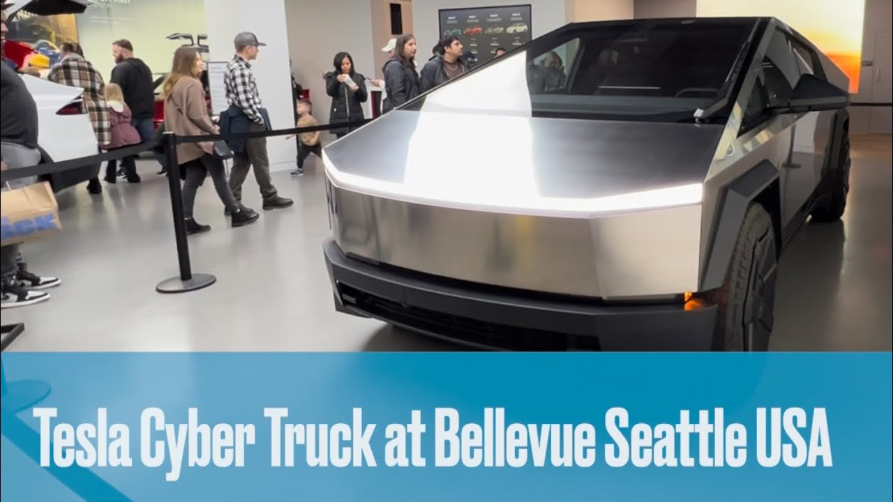 Tesla Cyber Truck Arrived at Bellevue Square Mall Seattle USA - YouTube