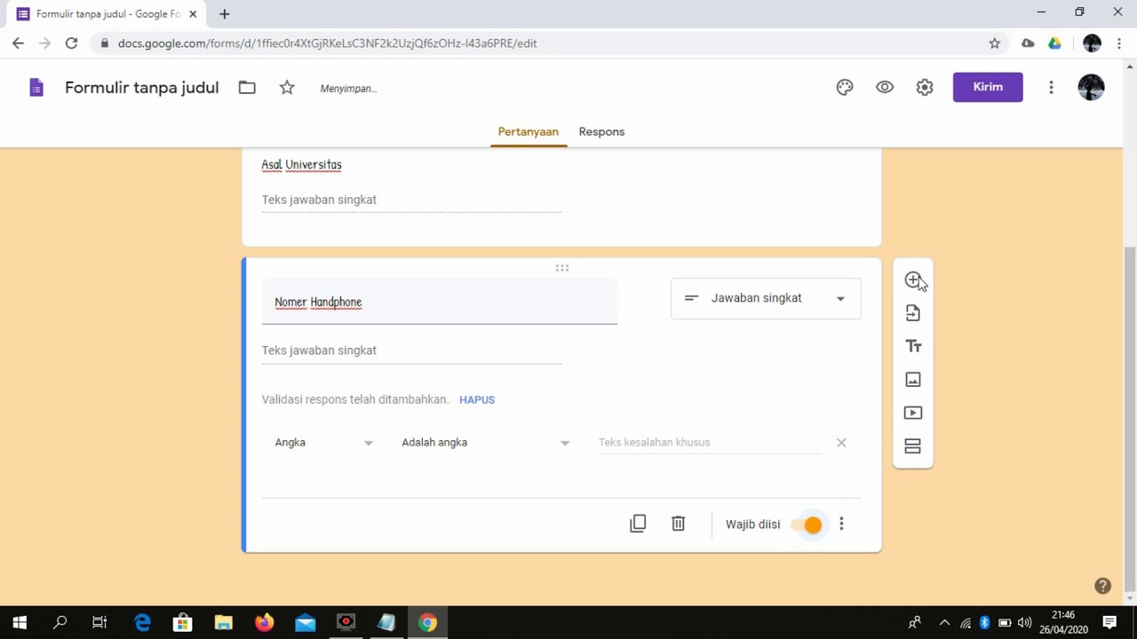 Cara Membuat Google Form Mudah dan Simple. #GoogleForm #Formulir - YouTube