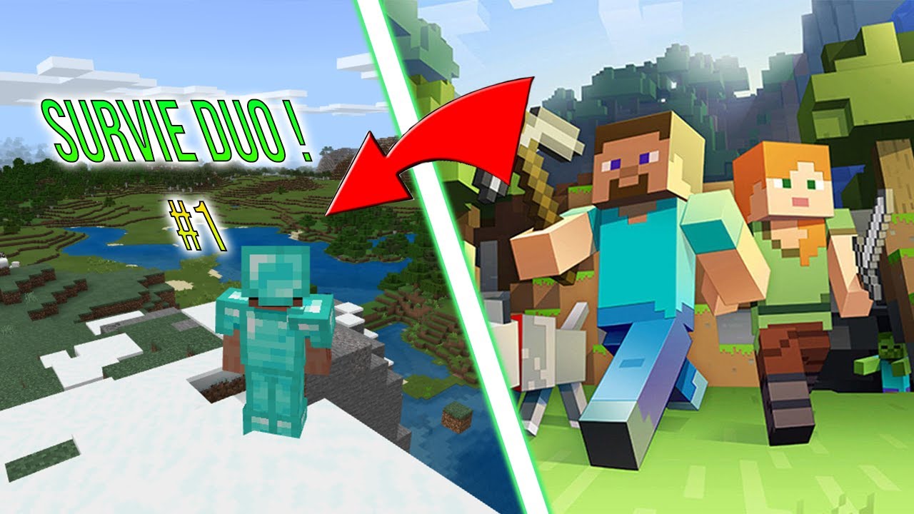 ON DÉBUTE NOTRE SURVIE EN DUO SUR MINECRAFT #1 - YouTube