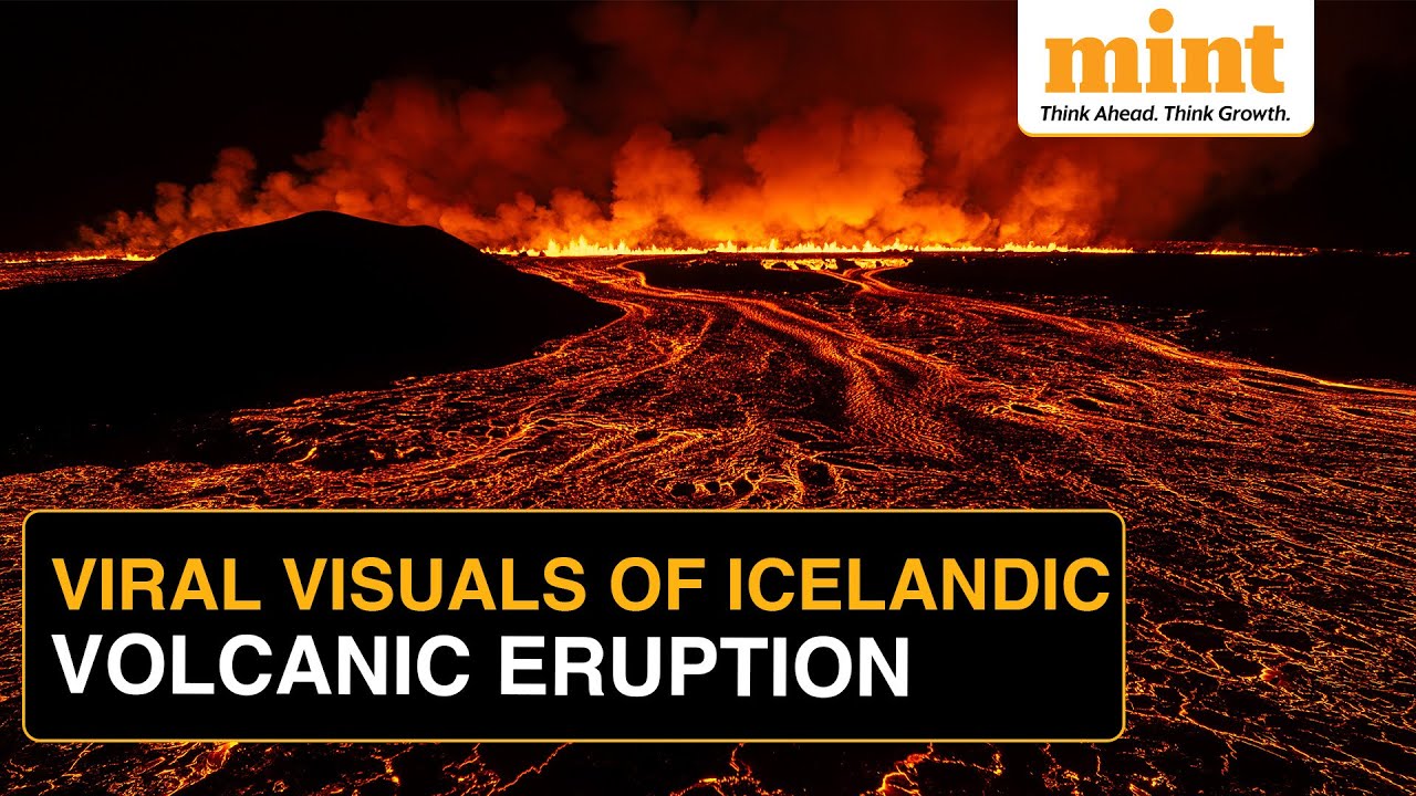 Iceland Volcanic Eruption: Striking Visuals Of Molten Lava Flowing To ...