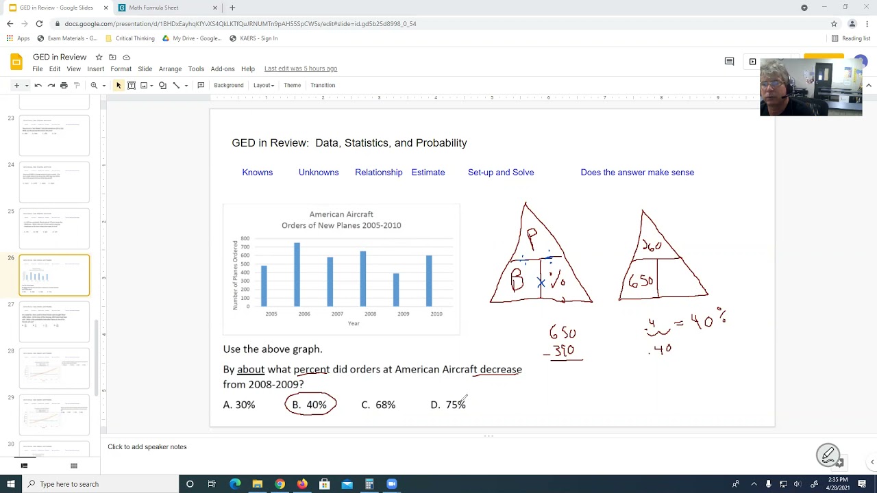 GED Math in Review Data Statistics Probability - YouTube