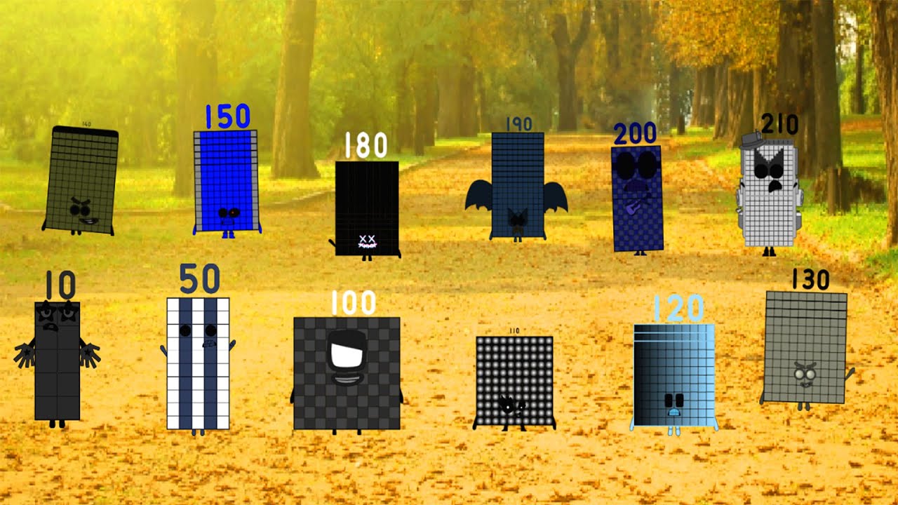Uncannyblocks Band tens 10 to 210 but band version - YouTube
