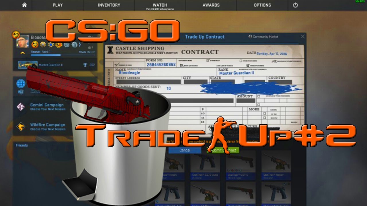 CS:GO ~ Trade Up! #1 Most StatTrak Battle Scarred Crimson Web Deagle ...