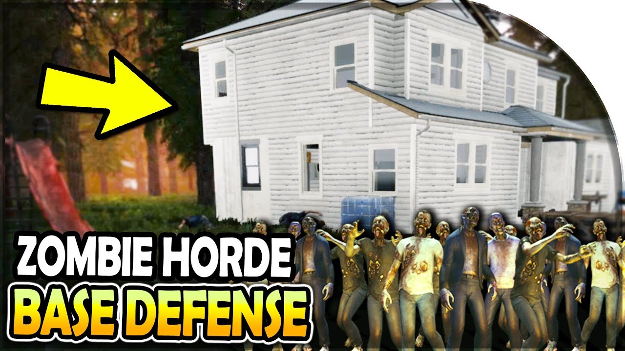 Zombie Horde ATTACKS + DESTROYS MY BASE (Base Upgrades + Repairs ...