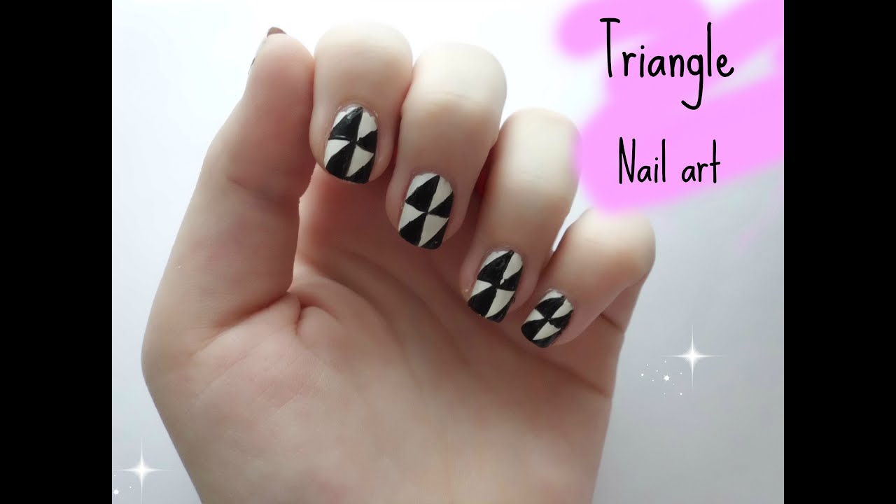Triangle Nail Art - YouTube