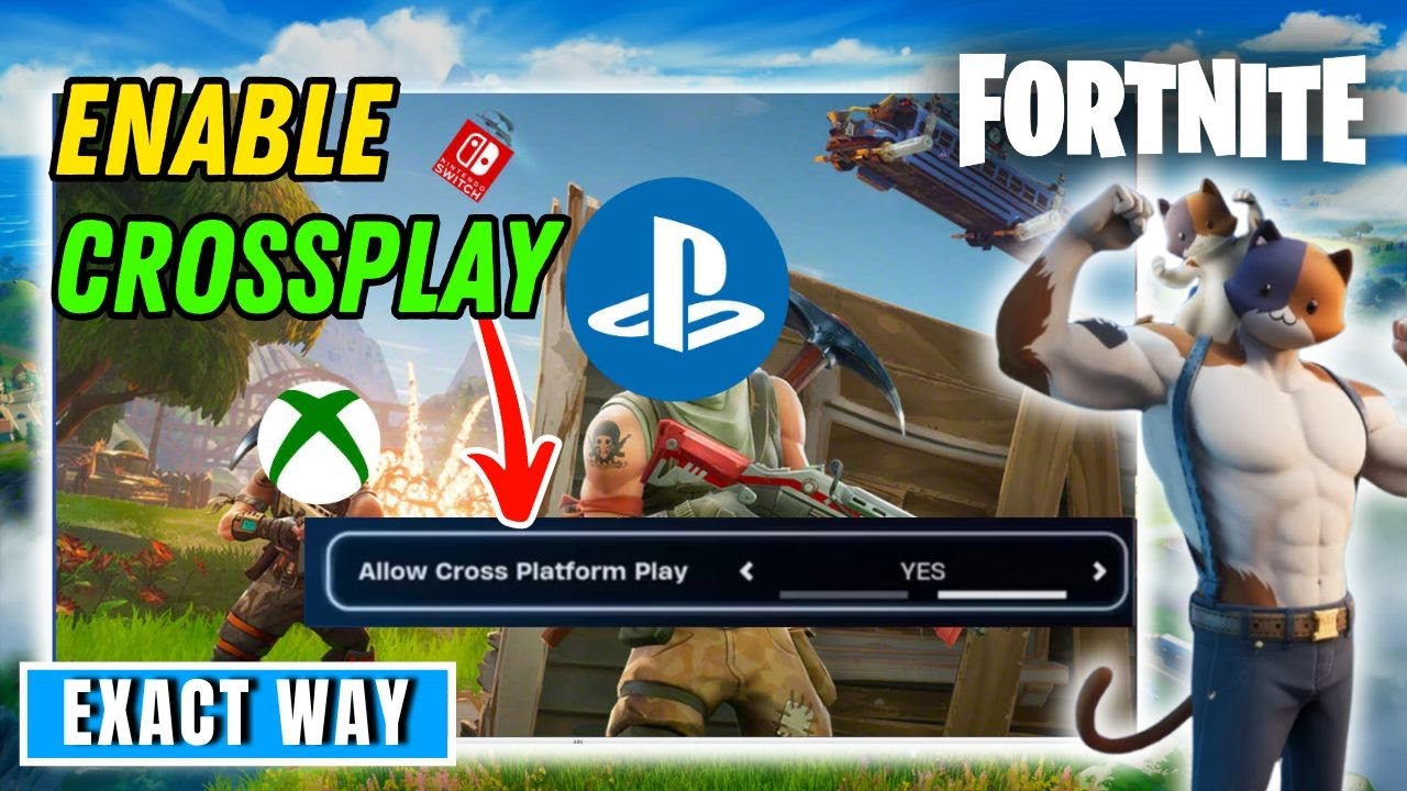 How To Turn On Crossplay In Fortnite | Fortnite Cross Platform Play ...