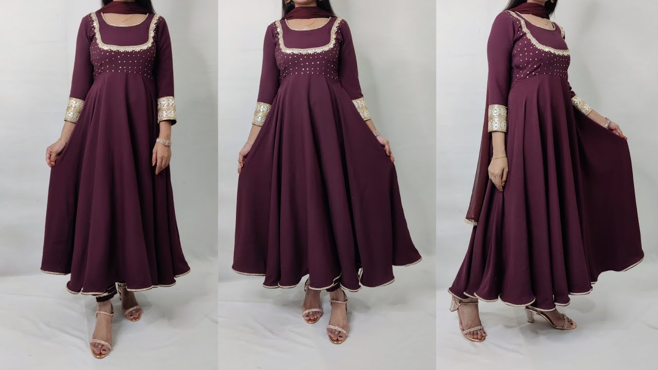 Umbrella frock cutting and stitching with easy tips for beginners/ how ...