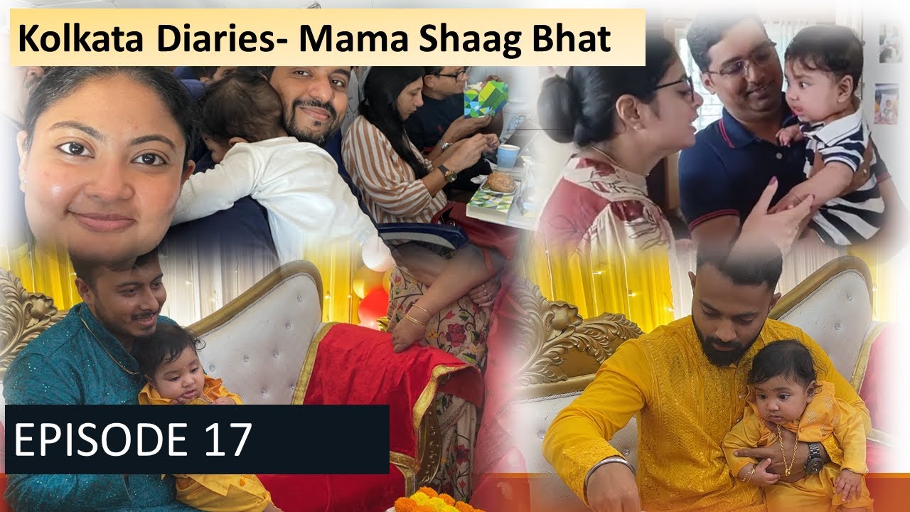 Baby's first Kolkata Trip🪷, Mama Bhat & new way to measure weight ...