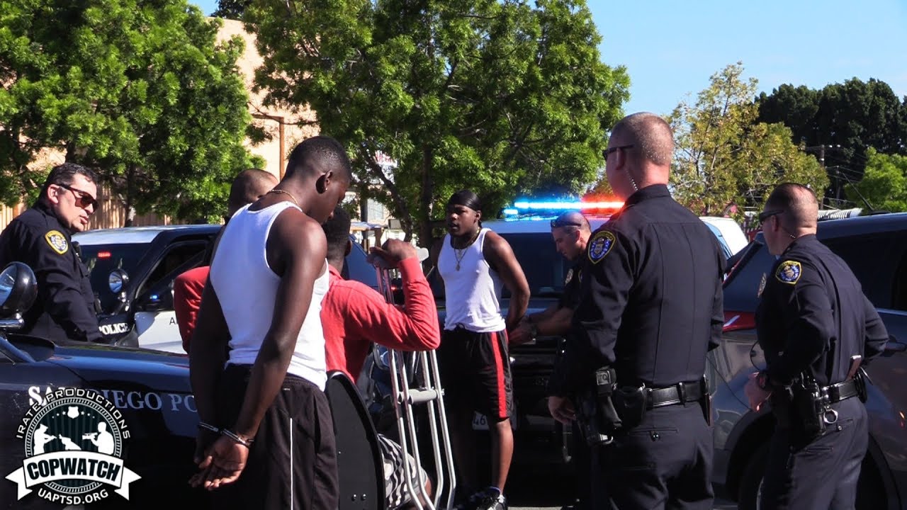Copwatch | Exaggerated Gang Unit Traffic Stop | DWB Profiling - YouTube
