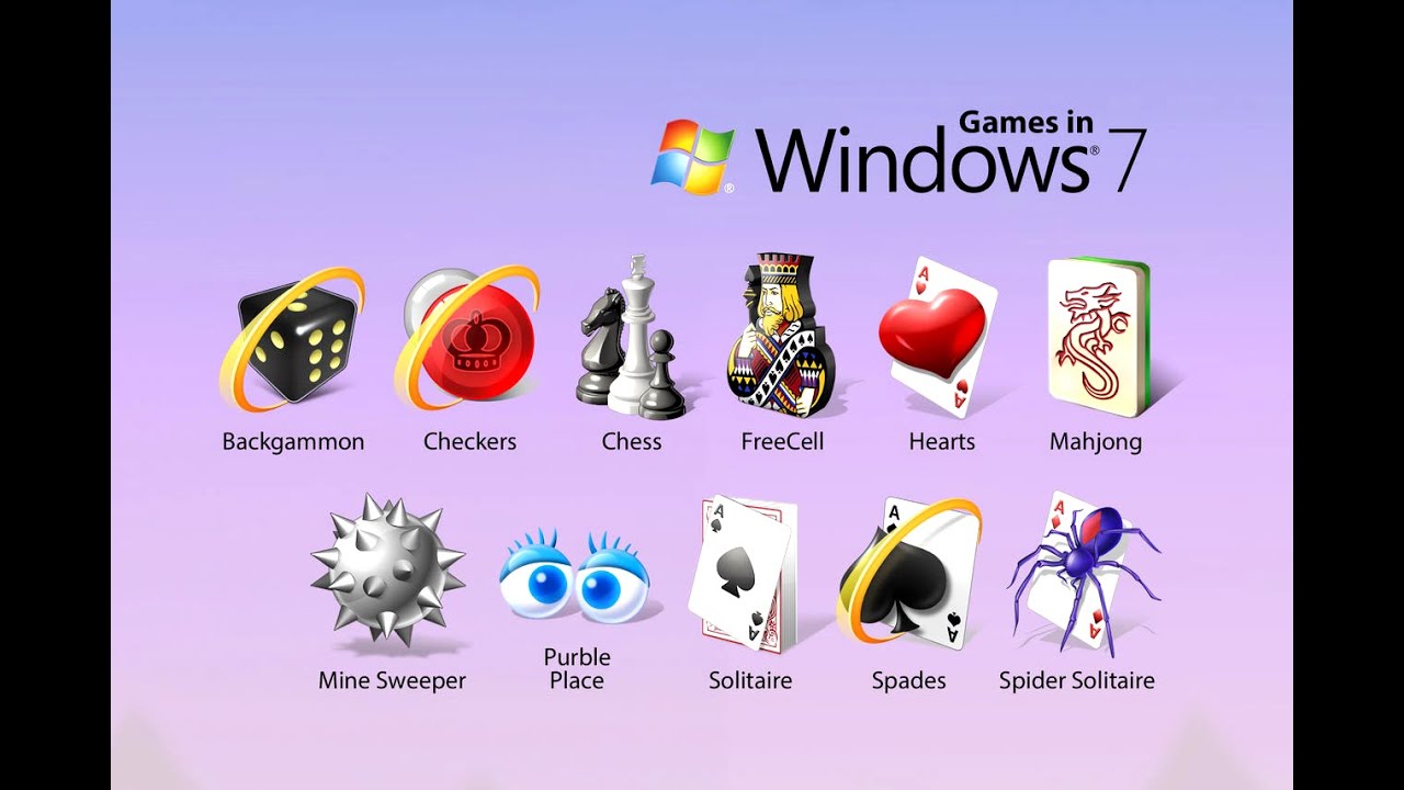 All Windows 7 PC Games Compilation (2009) - YouTube