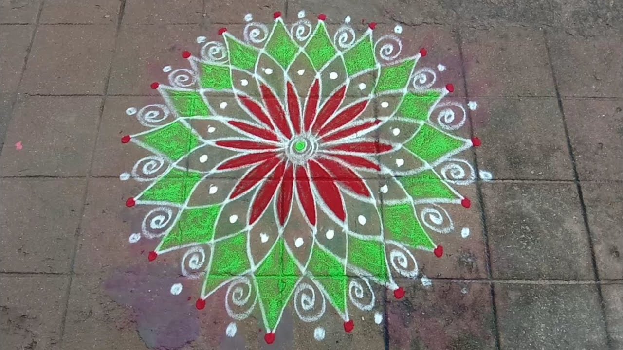 Masi matha simple daily kolam // Easy rangoli // Chukkala muggulu ...