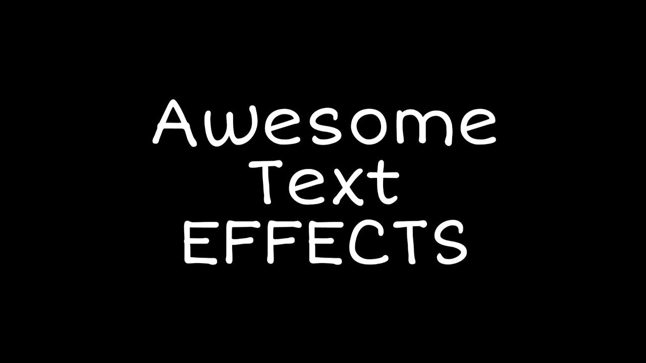 HOW TO MAKE AWESOME TEXT EFFECTS | TUTORIAL | DUAL BROTHERS - YouTube